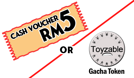 Cash Voucher RM5 / Gacha Token – Member Rewards